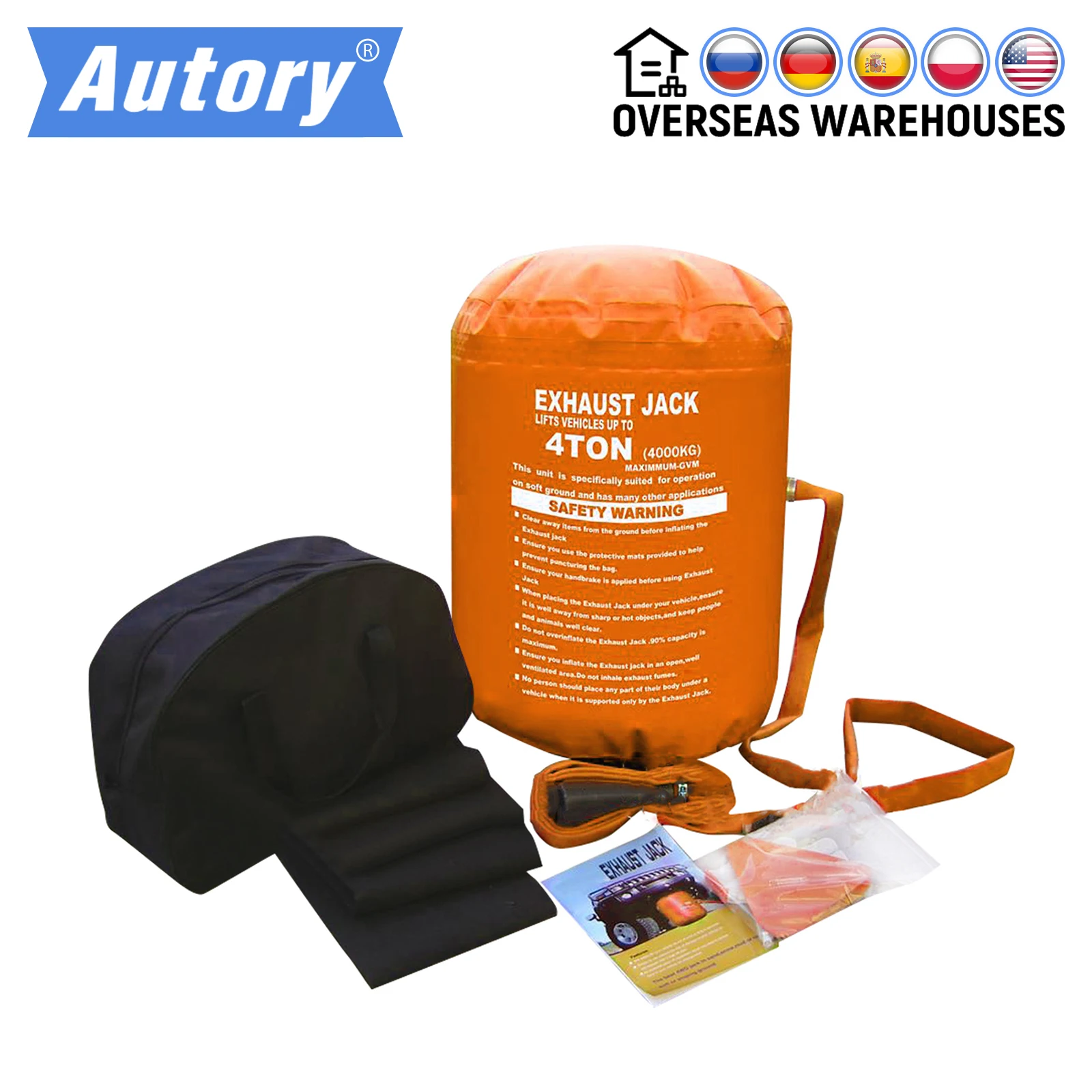 Large Medium Inflatable Jack Exhaust Air Jack 4.2t 72cm For Car Suv ...