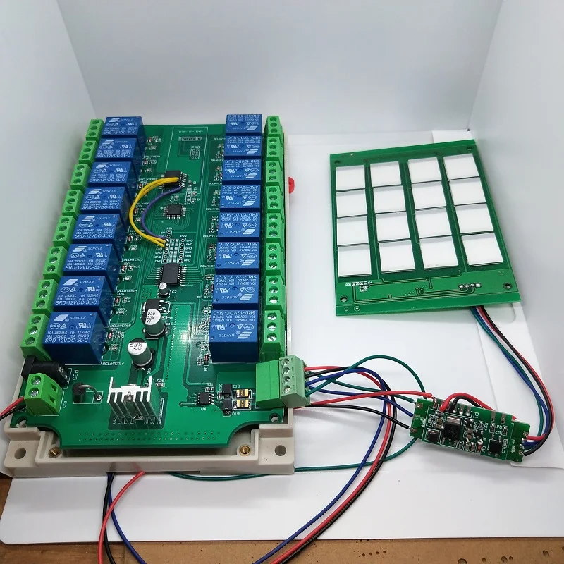 12V power supply 16-channel touchpad with relay board 485 control - buy ...
