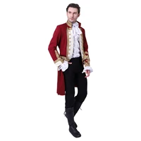 George Washington Red Cloak Royal Military Jacket Costume For Mens ...
