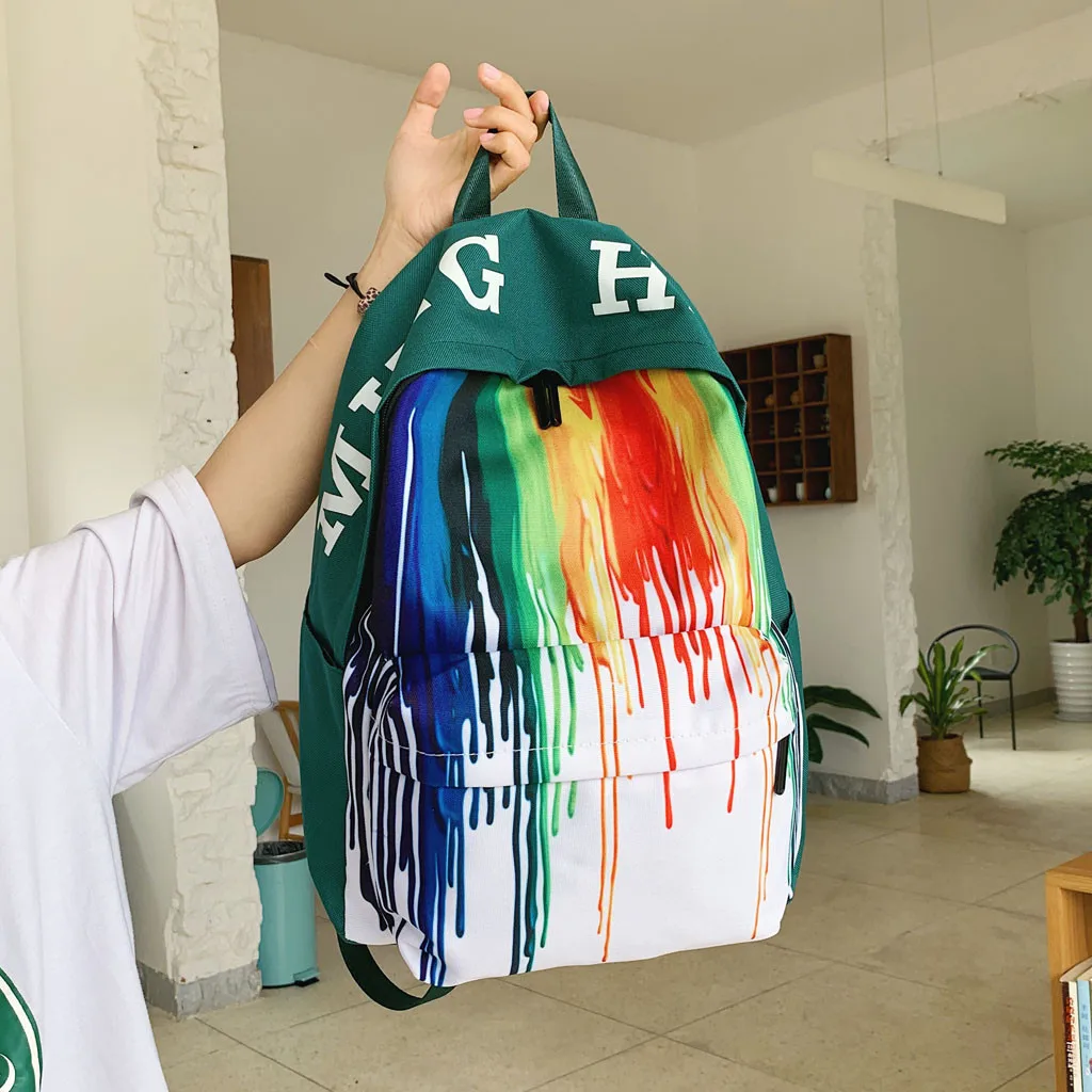 Rainbow Pride Dripping Paint Backpack (Various Colors) - Queerks™