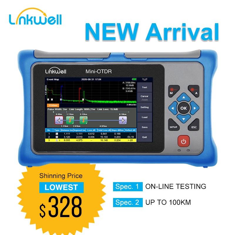 New-OTDR-Active-Fiber-On-line-Test-Pro-MINI-OTDR-Optic-Fiber-Reflect ...