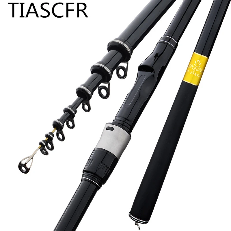 Carbon Fishing Rod 2.4 M-5.4 M Stream Sishing Rod Carbon Telescopic ...