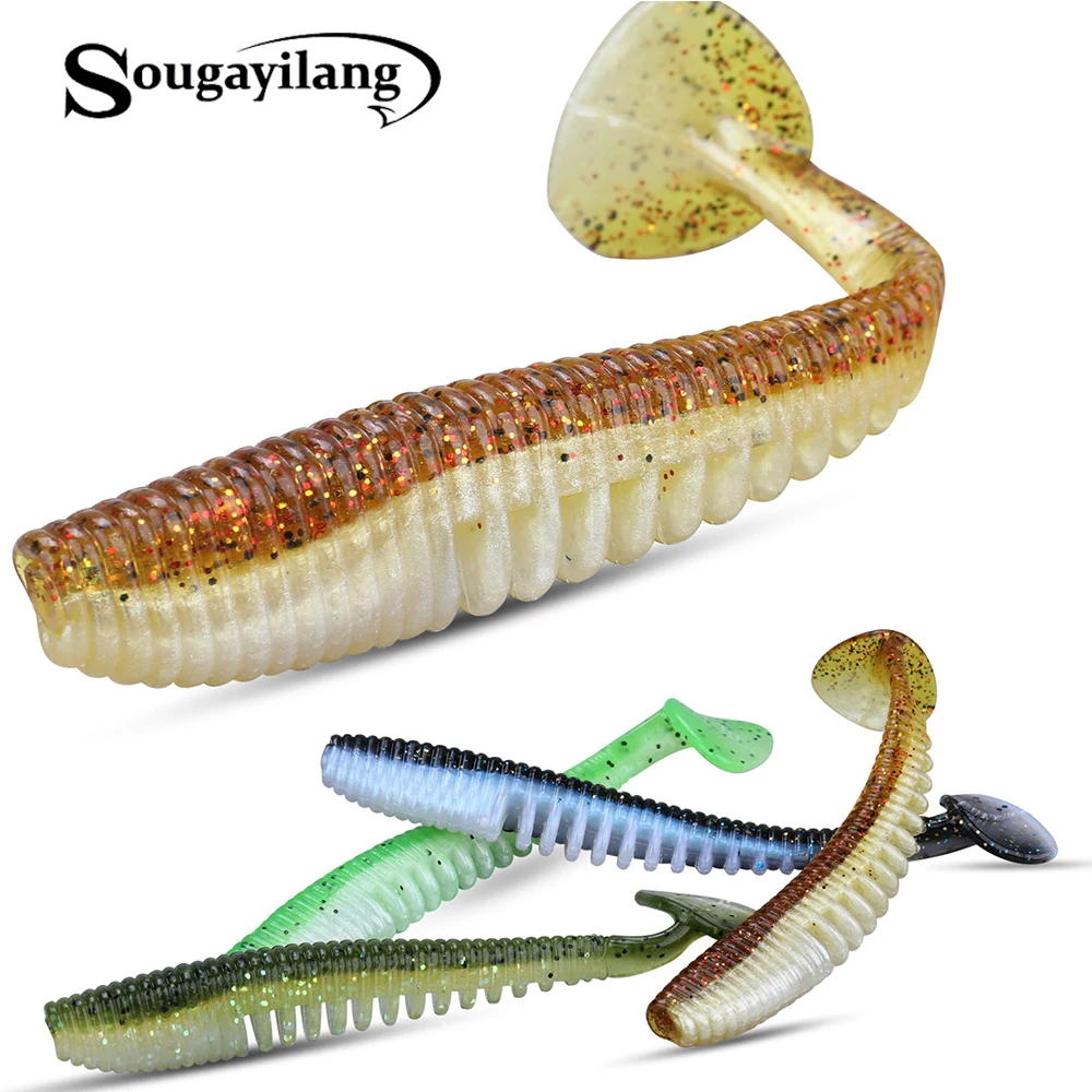 Sougayilang New Fishing Lure 3pcs / lot Lifelike Soft Rubber Bait 10.7g ...