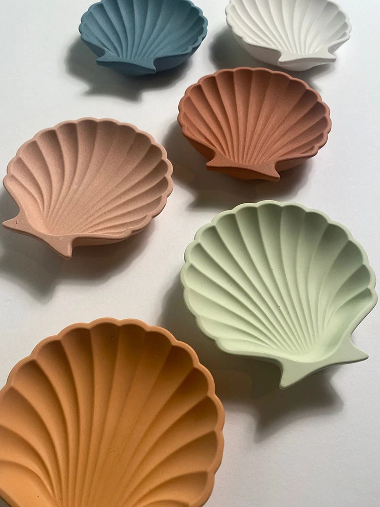 Sea Shell Dish Ceramic | Soap Sea Shell Molds | Sea Shell Soap Dish ...