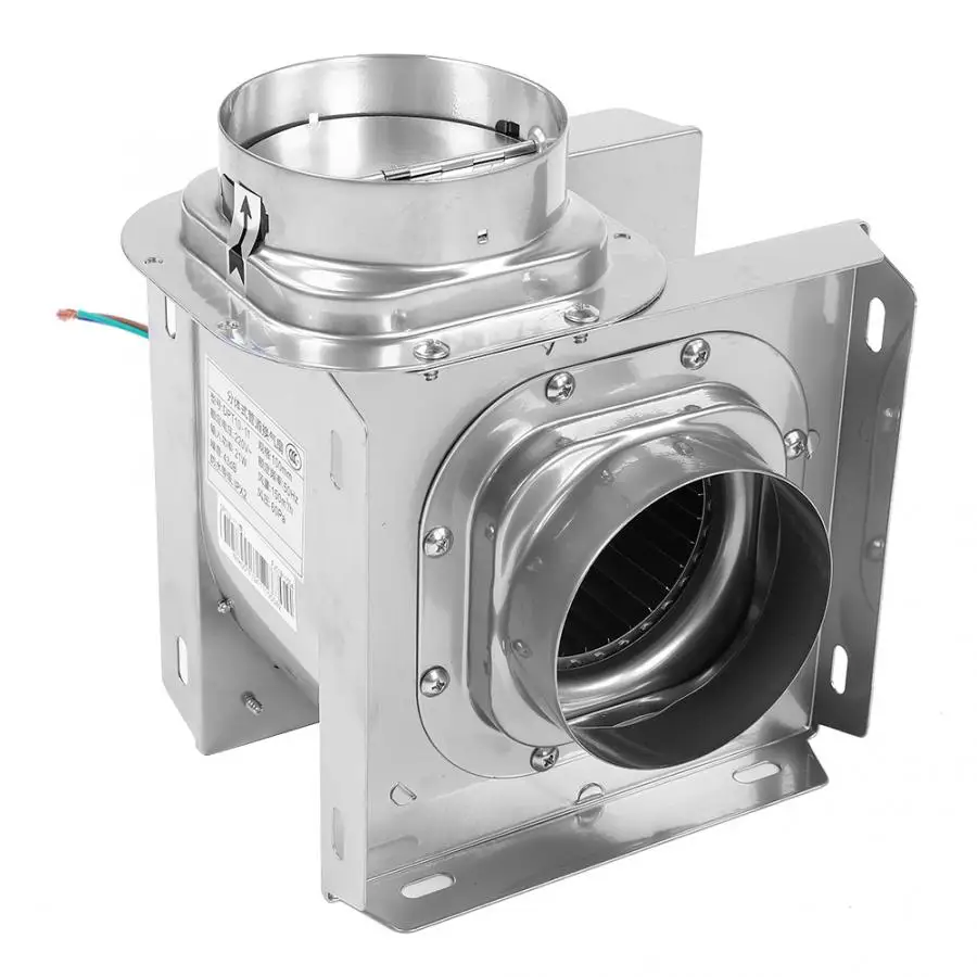 4Inch Axial Duct Fan Concealed Silent Air Ventilator Pipe Ventilation ...