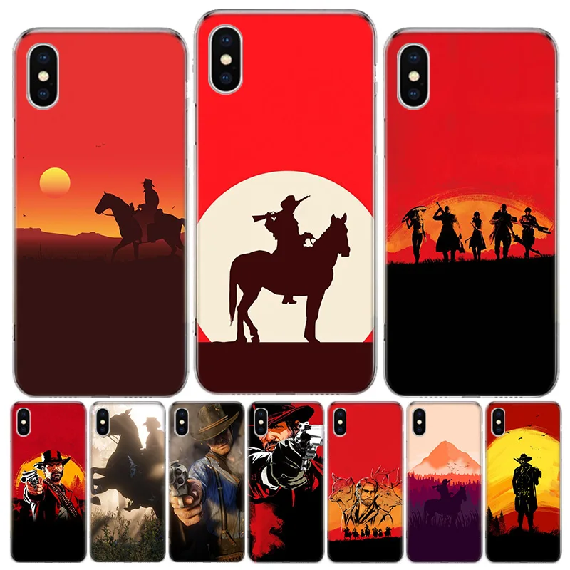 Funda-transparente-de-Red-Dead-Redemption-para-iPhone-11-13-14-Pro-15 ...