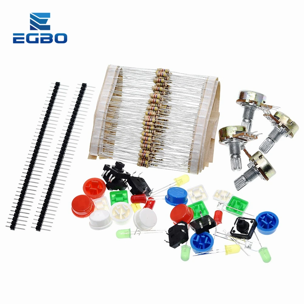 EGBO-Kit de resistencia portátil para Arduino, potenciómetro LED ...