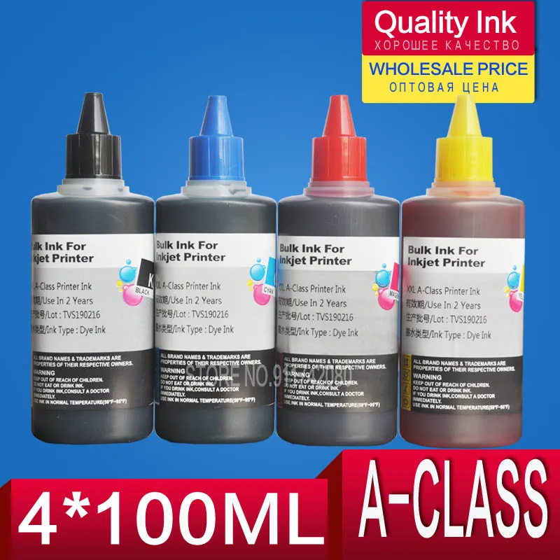 100ML สำหรับ HP ENVY 5010 5012 5014 5020ตลับหมึกเติมหมึกชุด123XL|ชุด ...