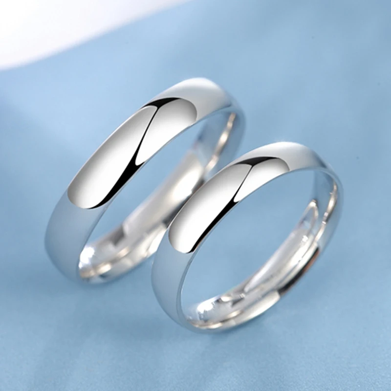 1pcs-Solid-platinum-Ring-4mmW-Smooth-Flat-Ring-US-size-5-12-For-Women ...