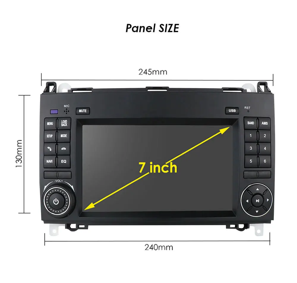 Android car navigation radio For Mercedes/Benz/ Sprinter B200 B class ...