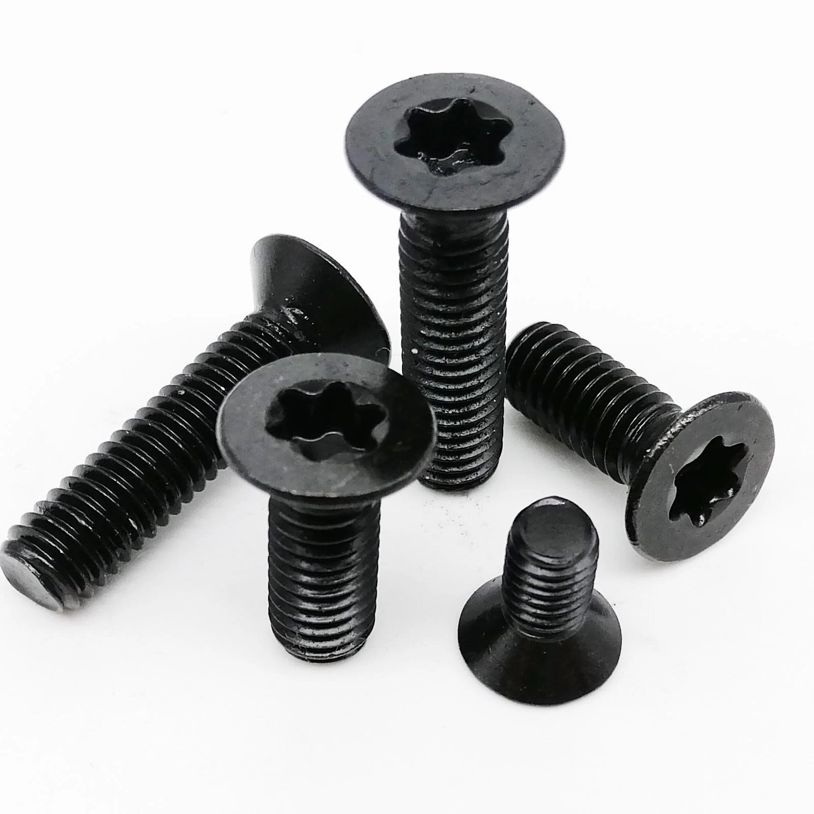 10/50 M2 M2.5 M3 M4 M5 M6 Black 304 Stainless Steel GB2673 Six Lobe Torx Head Flat Countersunk ...
