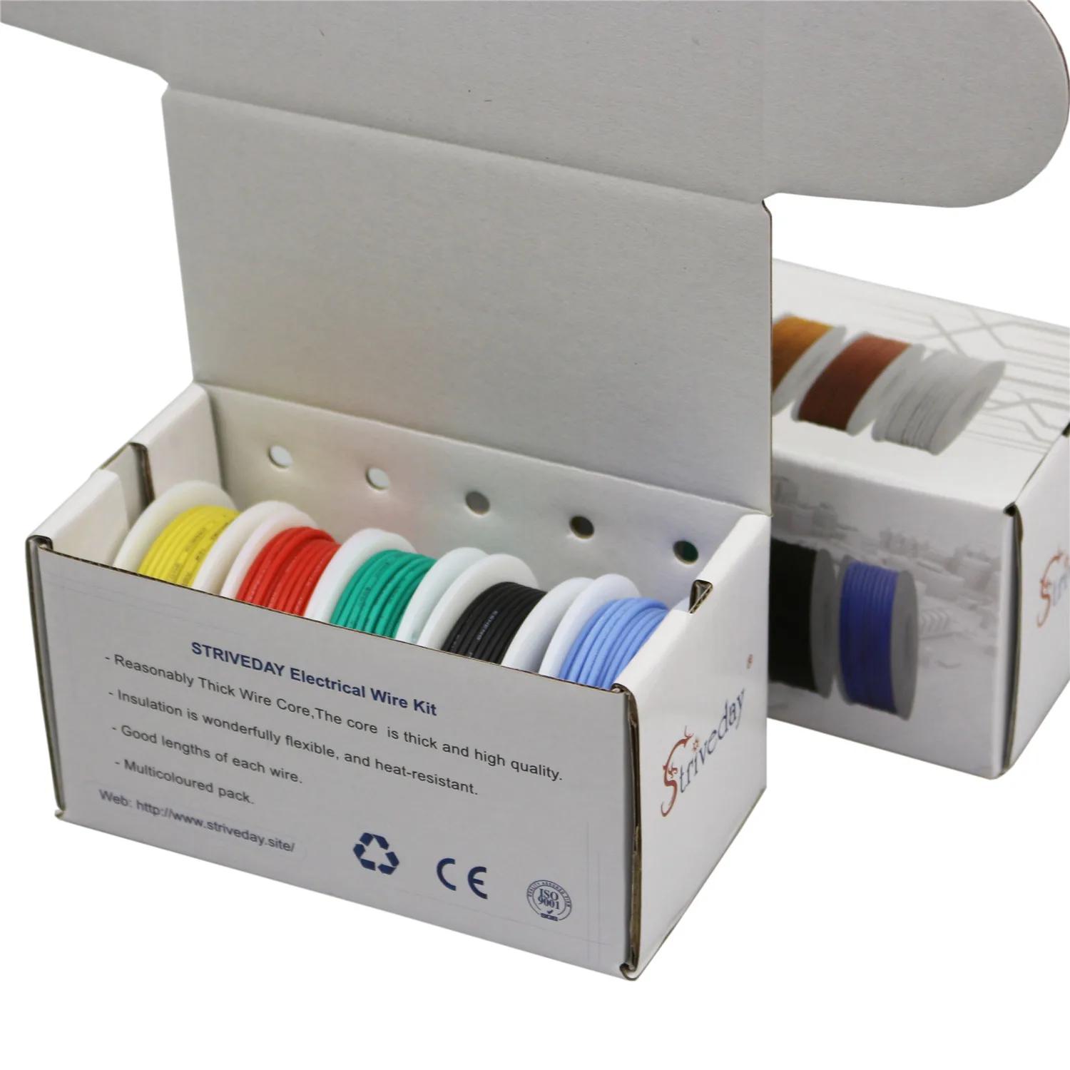 50 M / Box 164 Ft 28 Awg Flexible Silicone Wire 5 Color Mixing Box 1 ...