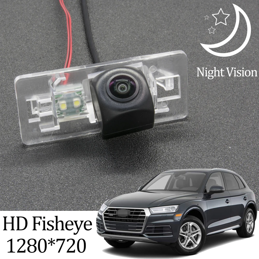 Owtosin HD 1280*720 Fisheye Rear View Camera For Audi Q5 8R 2008 2009 ...