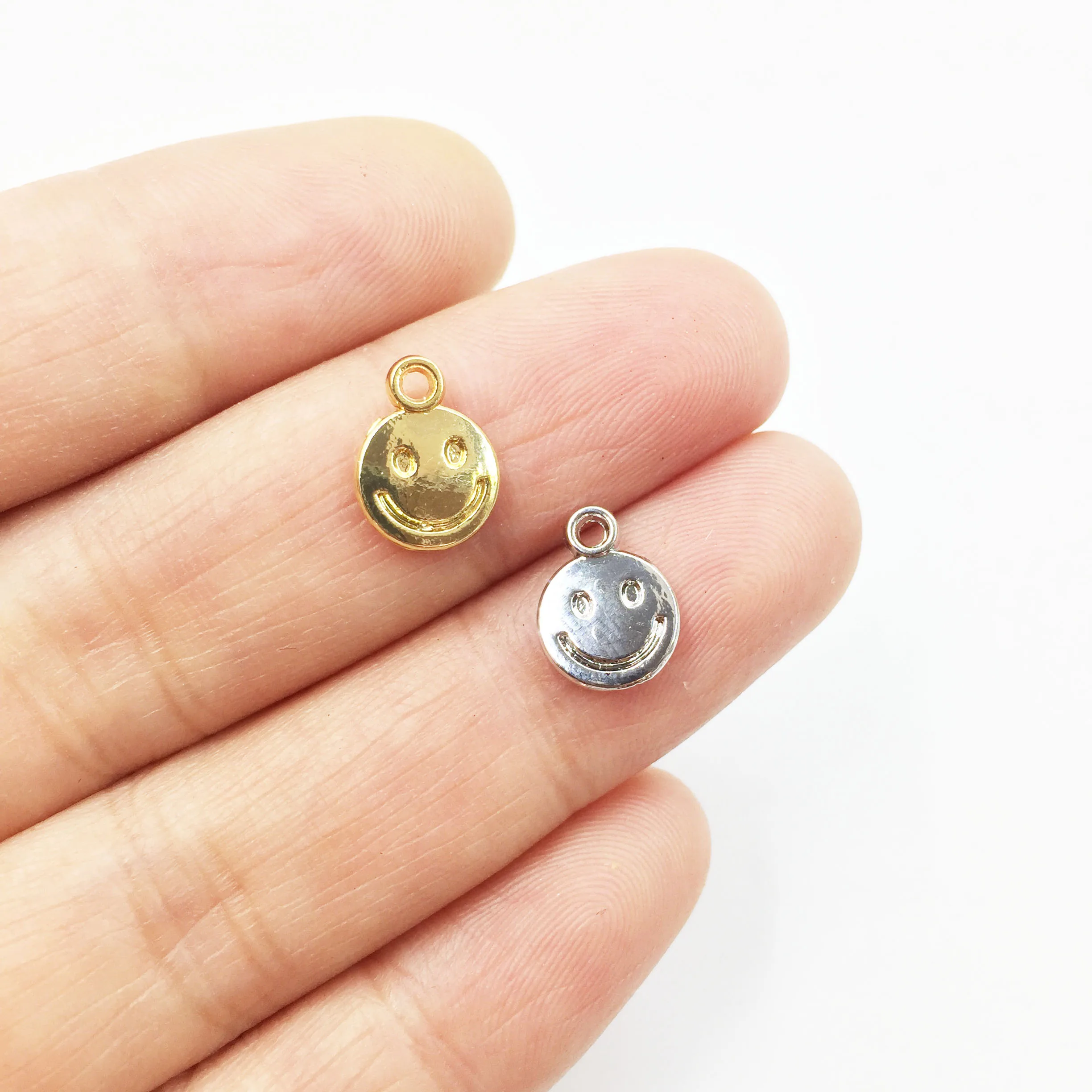 Eruifa-20pcs-8mm-Mini-Smile-Charms-Pendant-Necklace-Earring-Jewelry-DIY ...