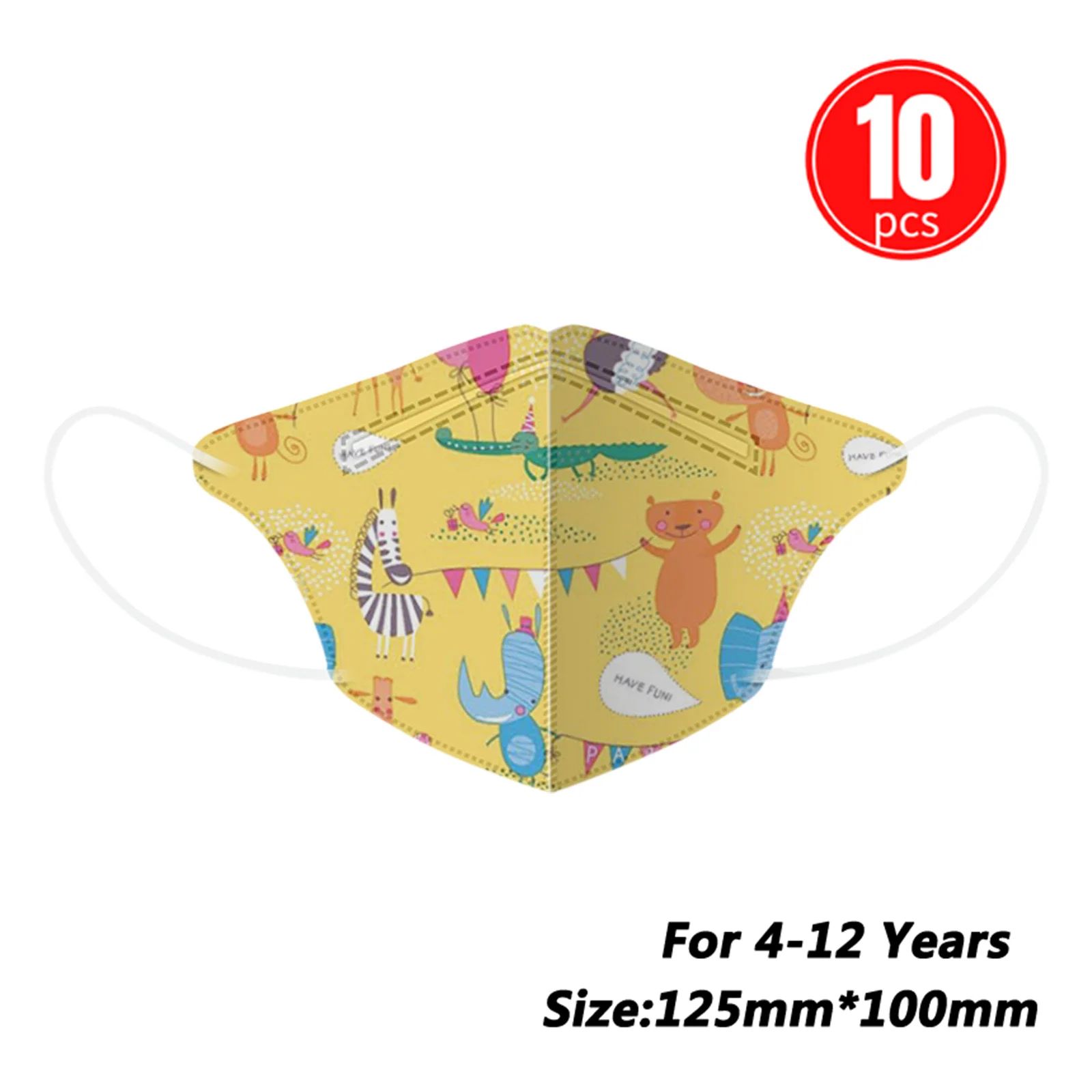10-Piece Cartoon Face Masks for Kids | Fashion Masks Australia