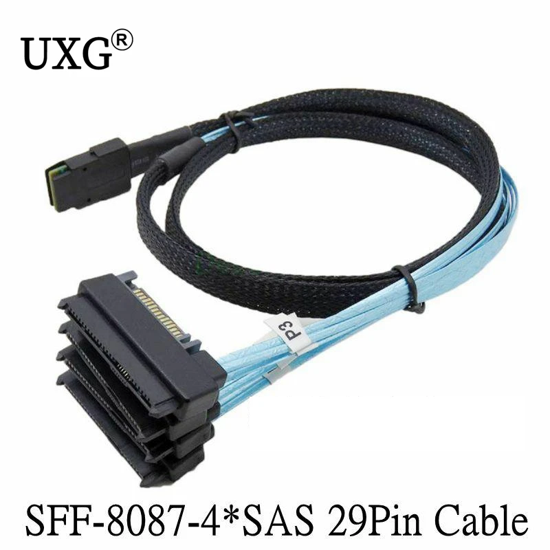 SFF-8087-To-4-SFF-8482-Internal-Mini-SAS-SATA-Cable-36pin-8087-to-29pin ...