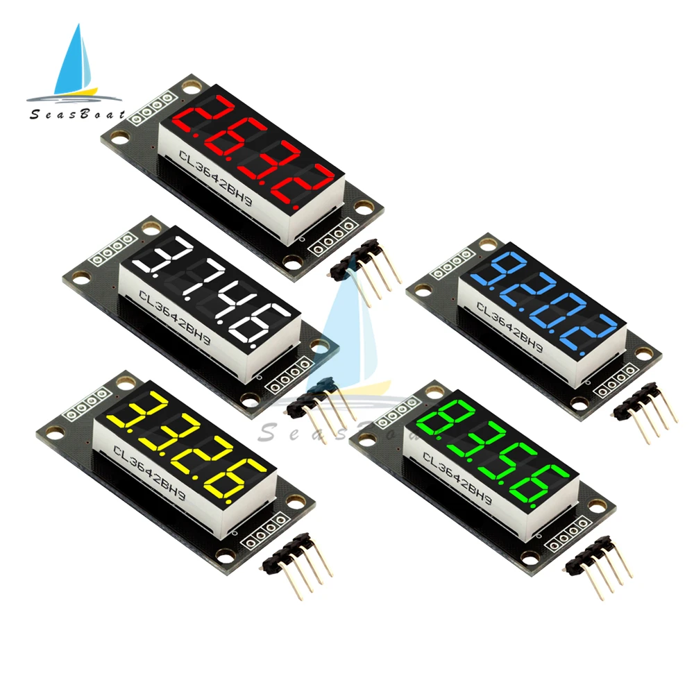 Tm1637 4 Bits Digital Led Display Module For Arduino 7 Segment 0 36