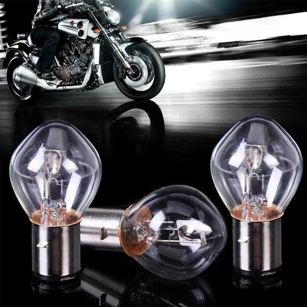 1/2pcs Motorcycle Halogen Bulbs B35 BA20D 12V 35W ATV Moped Scooter ...
