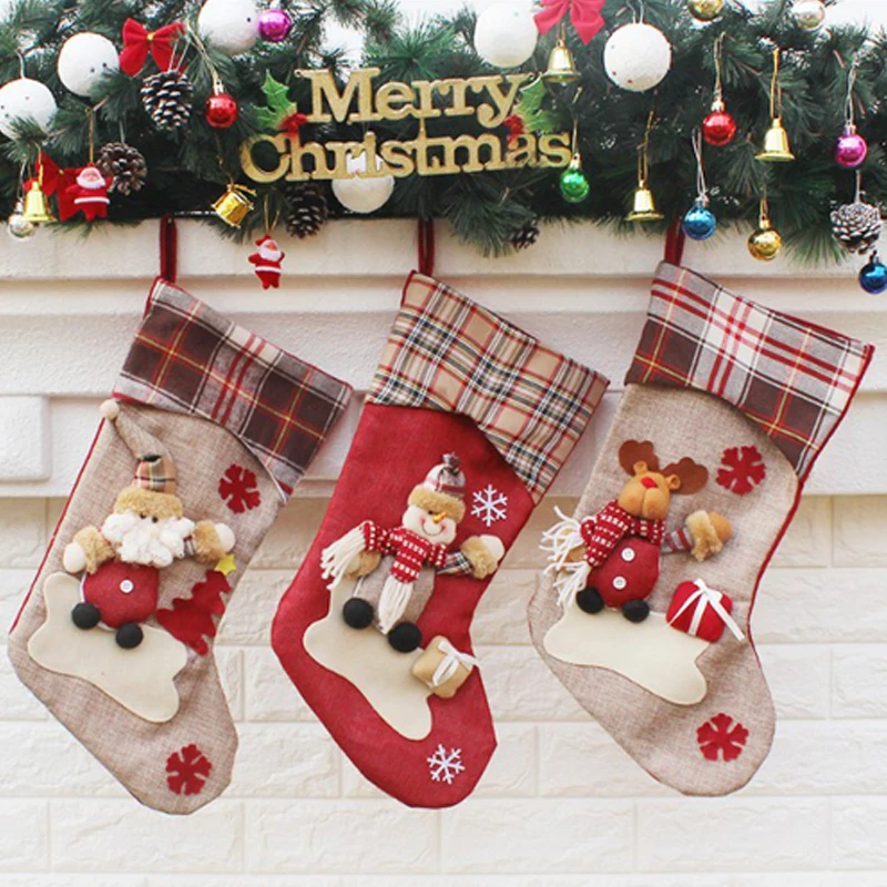 Christmas-Home-Decorations-Santa-Claus-Socks-Winter-Socks-Cartoon-Cute ...
