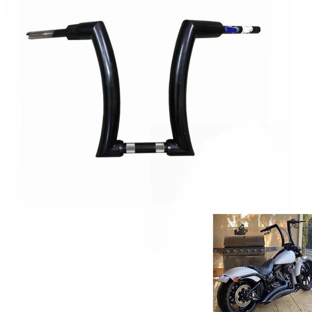 Motorcycle-12-14-16-Bar-Handlebars-2-inches-for-Harley-Dyna-Softail-Fat ...