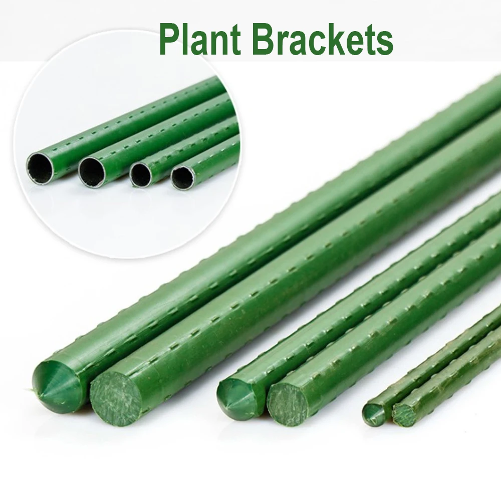 Plant-Stakes-Gardening-Pillar-Plastic-Coated-Steel-Pipe-Climbing-Plant ...
