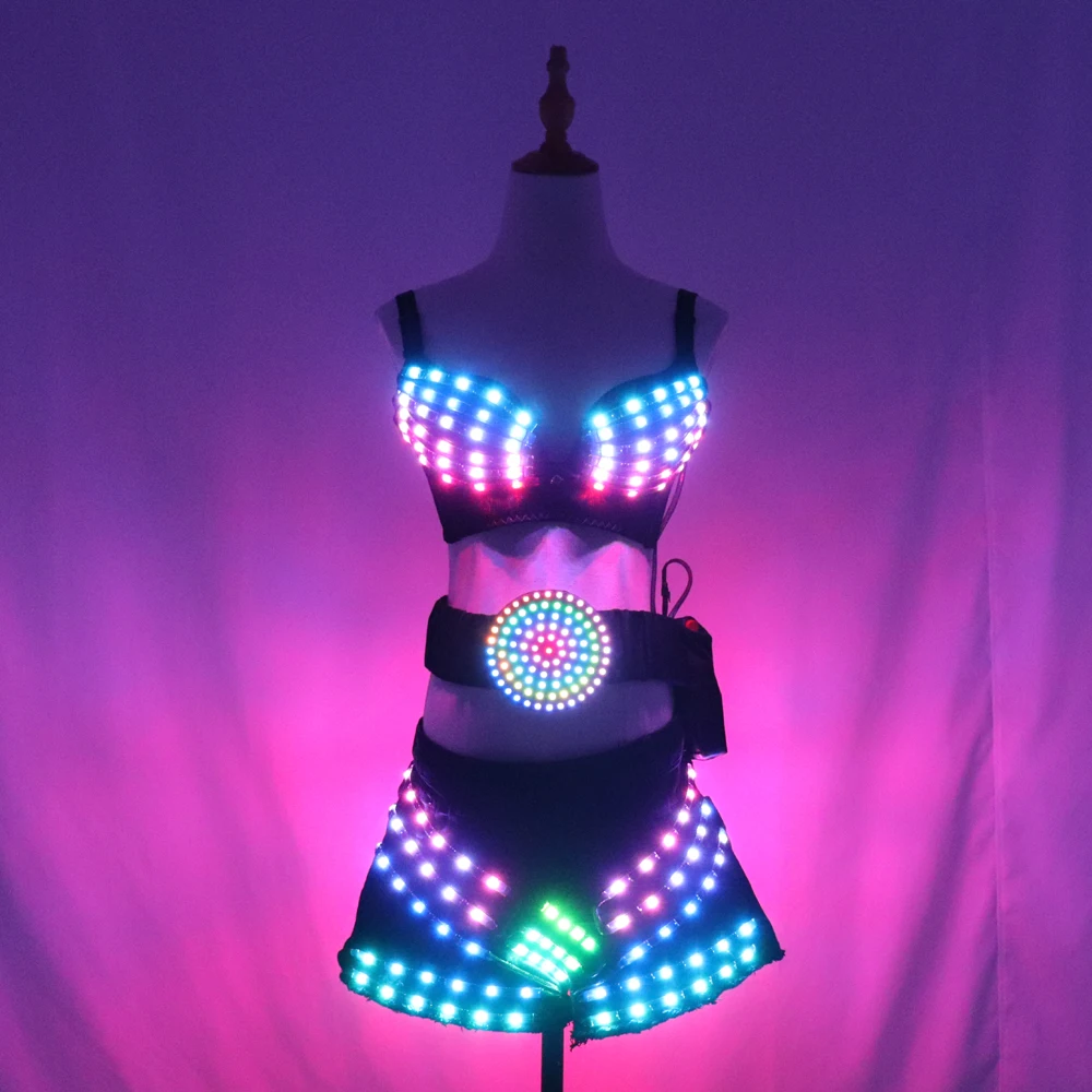Ballroom Dance Outfit | Led Light Costumes | Luminous Light | Light ...