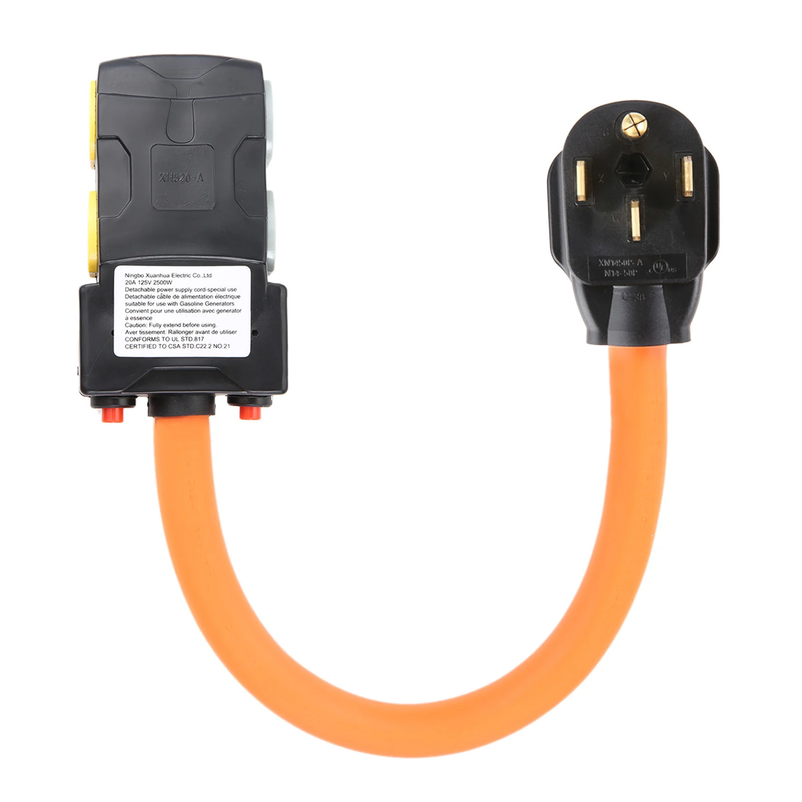 4-Prong Plug 220-Volt Ke 120-Volt 15/ 20Amp Kabel Adaptor, 42% OFF