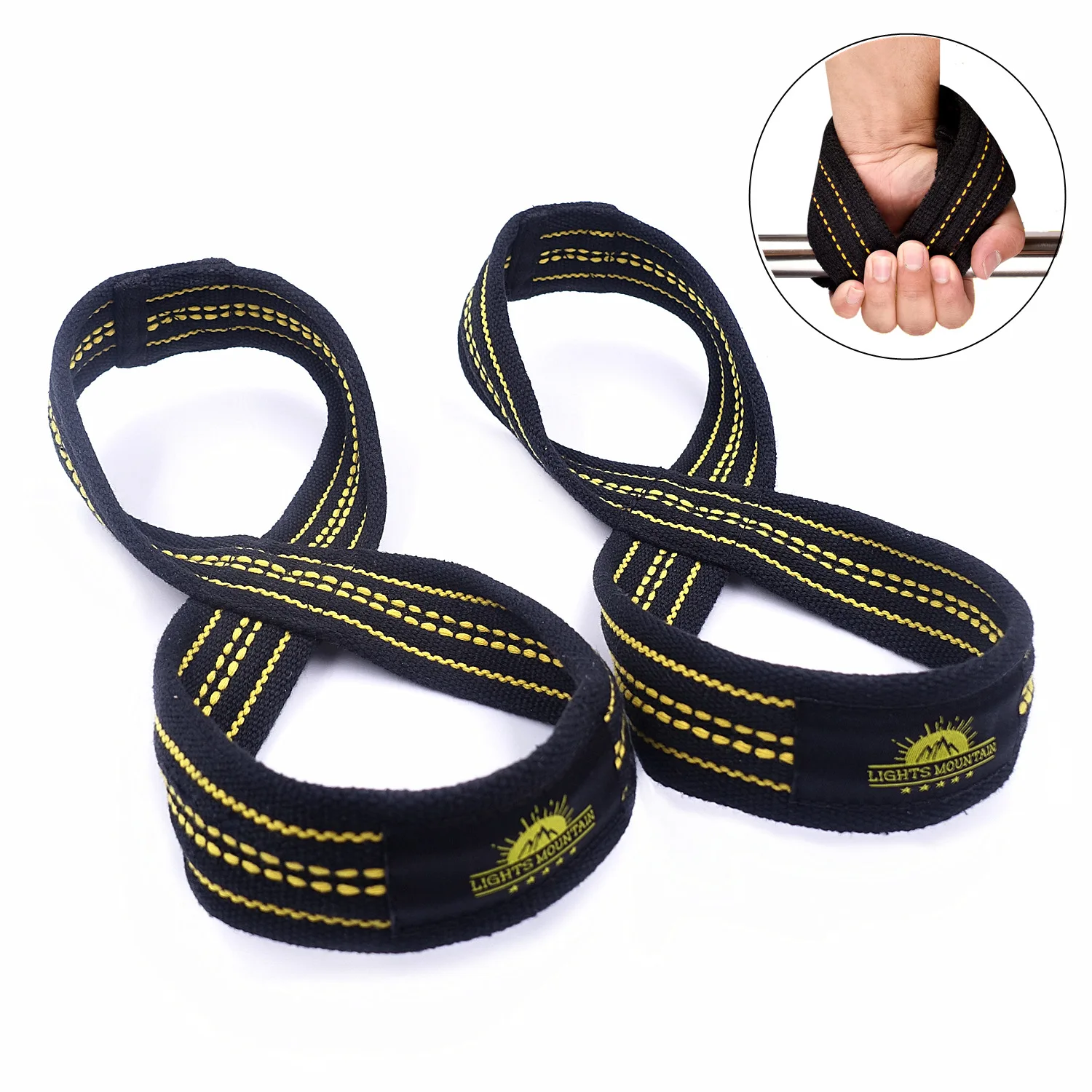 Figure-8-Weight-Lifting-Straps-Non-Slip-Fitness-Wrist-Straps-for ...
