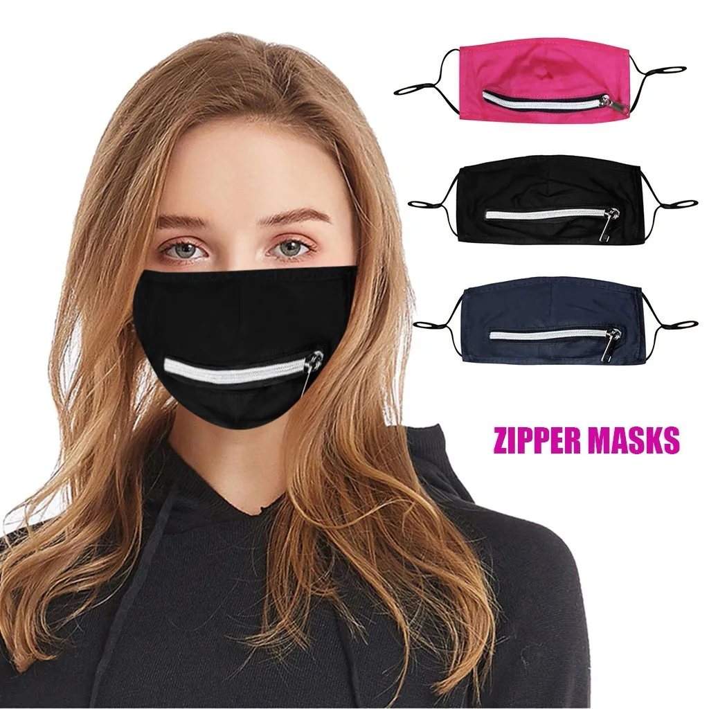 1pc-Adult-Washable-Cotton-Dust-proof-Mask-Anti-ultraviolet-Zipper-Mask ...