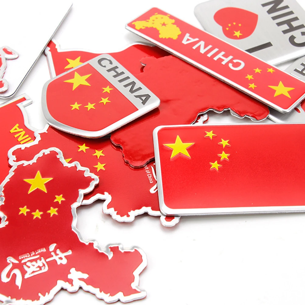 CHINA Letter Car Sticker Decoration Mini National Flag I Love China ...