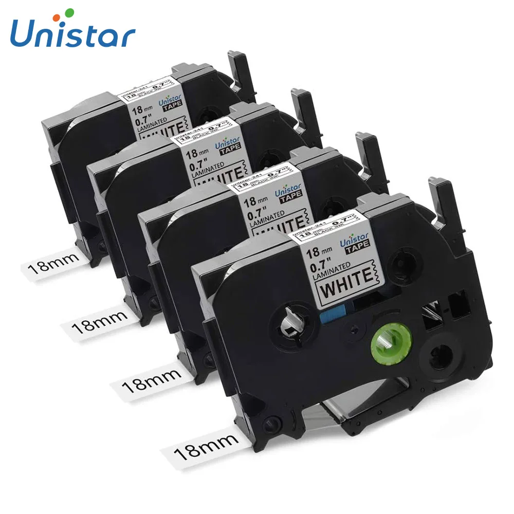 Unistar Compatible for Brother Label Tape 18mm 0.7 Inch Compatible for ...