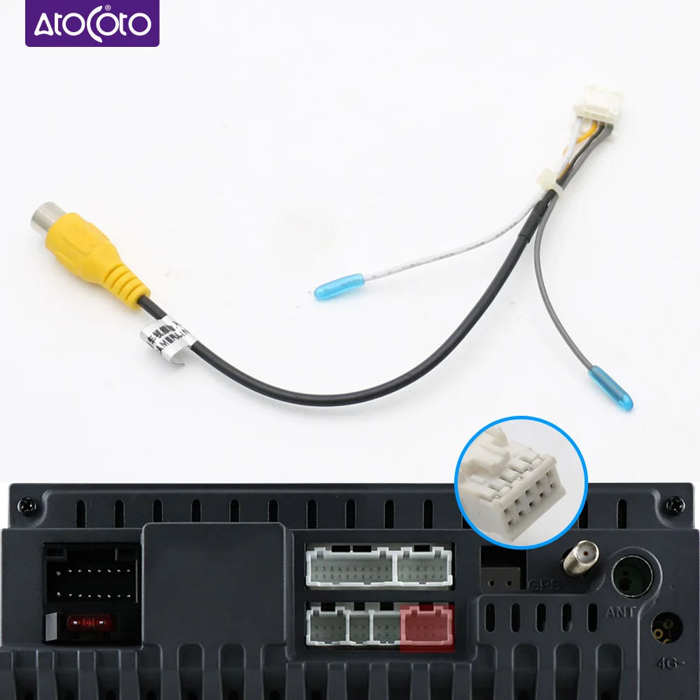 10 Pin Universal Rca Camera Video Input Cable Adapter Wiring Connector ...