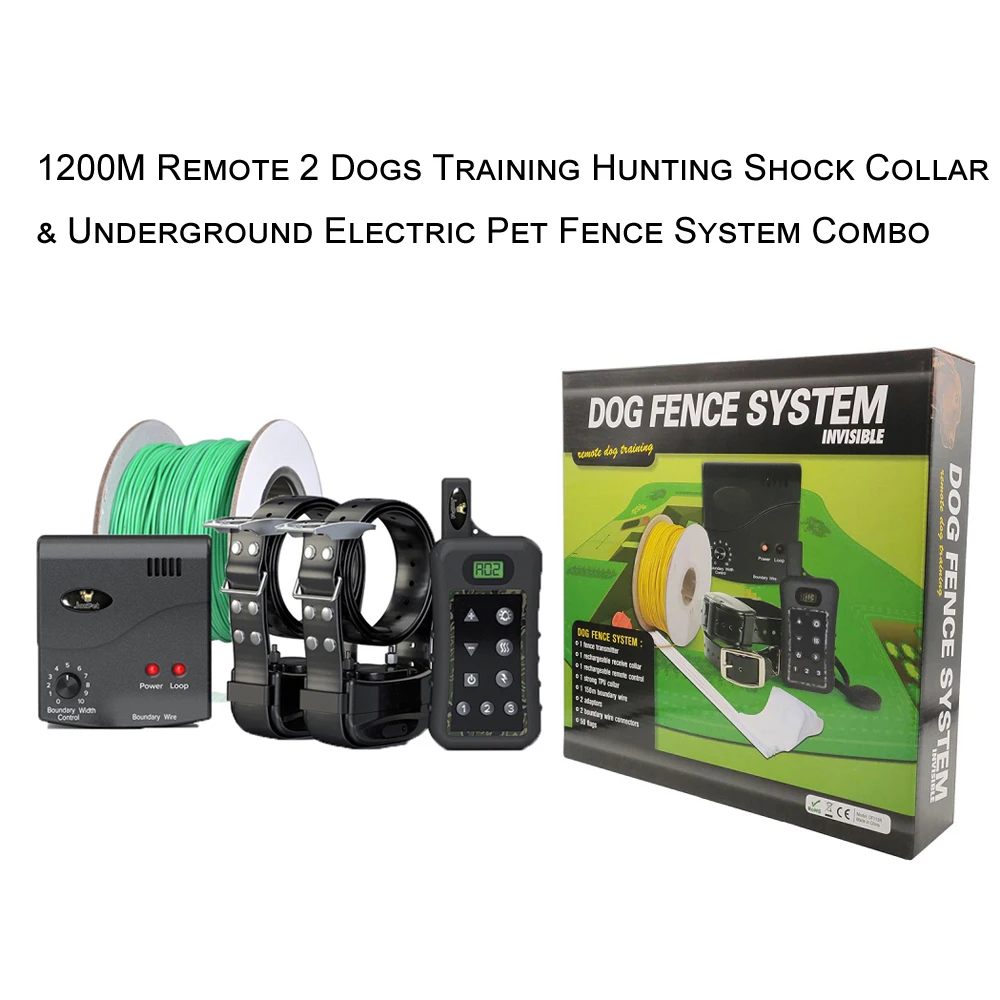 JANPET Training Collar Dog Electric Fence System Waterproof 1200M ...