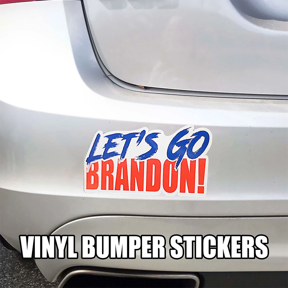 2Pcs Lets Go Brandon Car Stickers Waterproof Automotive Decal Graphics ...