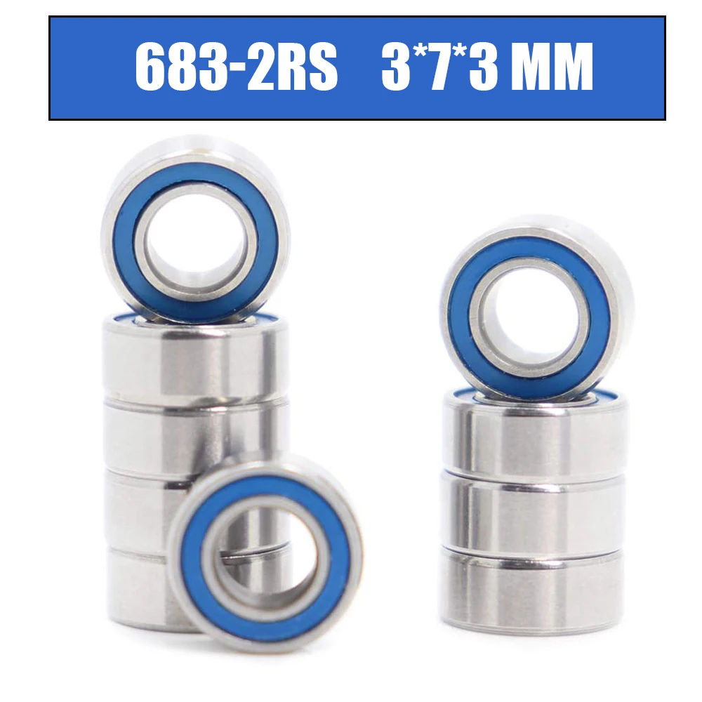 683RS-Bearing-ABEC-3-10PCS-3-7-3-mm-Miniature-683-2RS-Ball-Bearings-618 ...