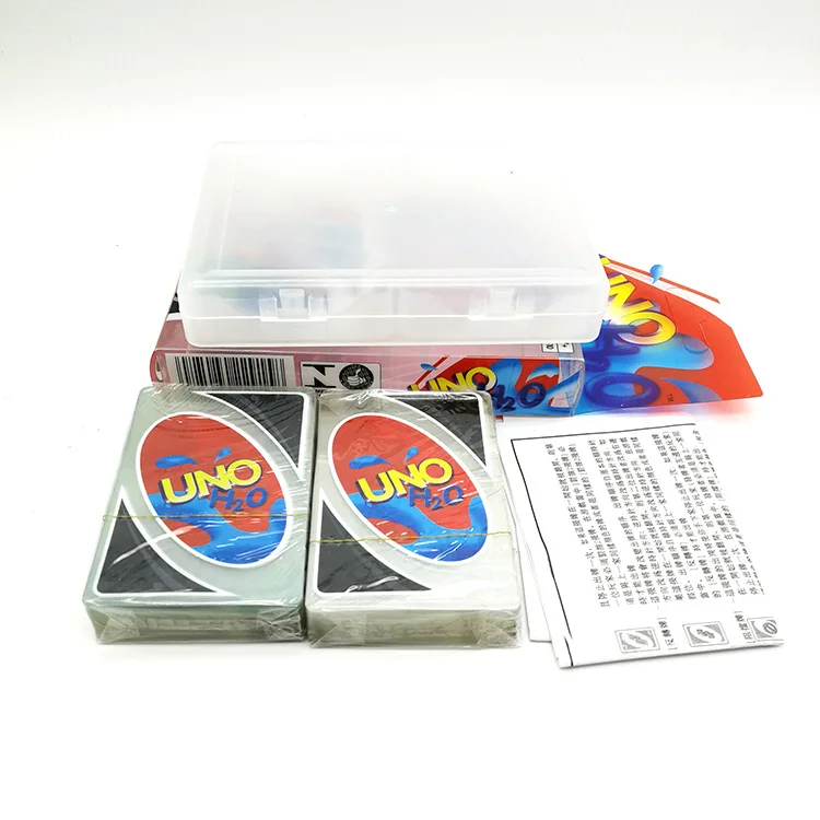 Mattel Games UNO Card Game Creative Transparent Plastic Playing Card ...