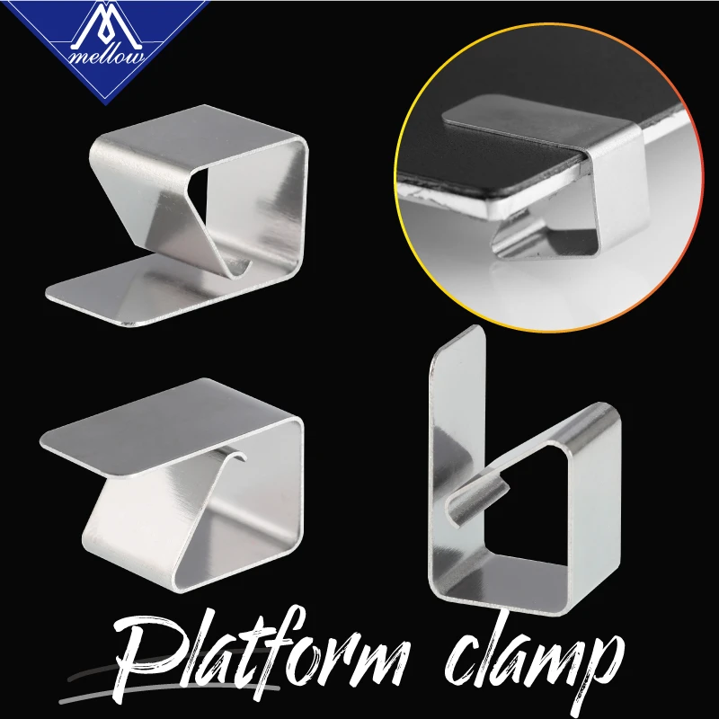 Mellow Nf Platform Clamp 3d Printer Clips For Heatbeds Glass Bed Pei ...