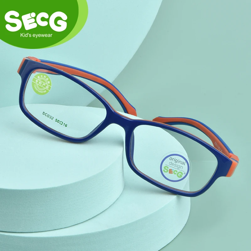 SECG Ultralight Flexible Soft Kids Frame Children Optical Spectacle ...