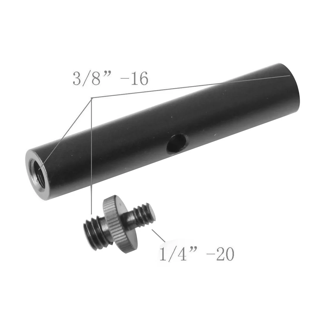 15mm Rods Pack with 1 4 Male to 3 8 Female Thread Rod Cap Connectors 15mm-rods-pack-with-1-4-male-to-3-8-female-thread-rod-cap-connectors