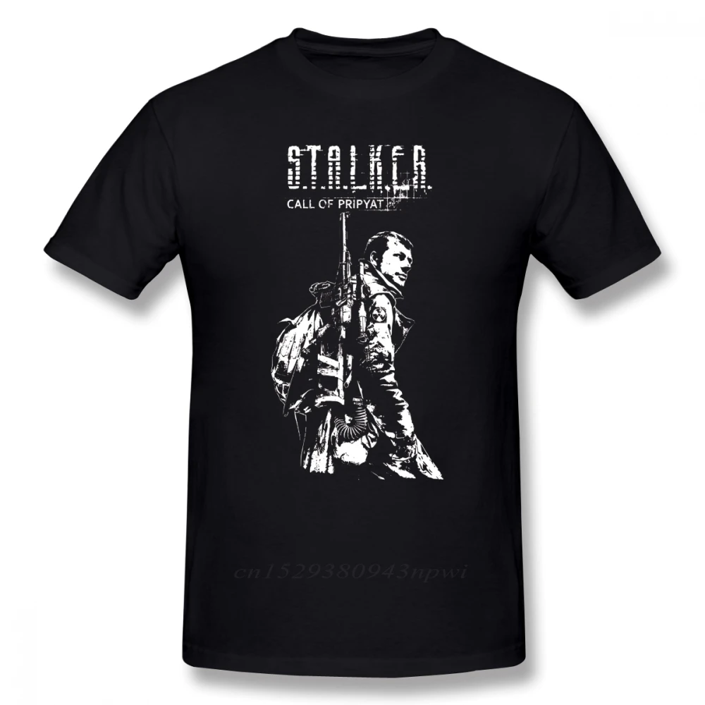 Stalker-Game-T-Shirt-Stalker-COP-White-T-Shirt-100-Cotton-Male-Tee ...