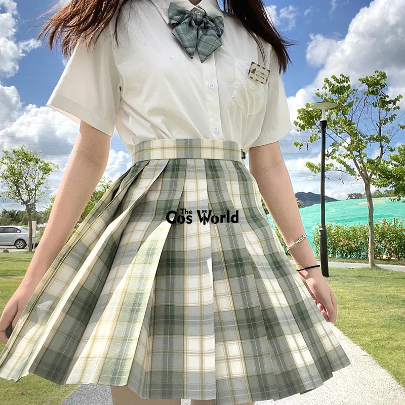 [Oblea Maccha] faldas plisadas de cintura alta para niña, faldas a cuadros, vestido para mujer ...