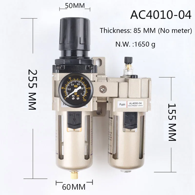 AC4000-04 SMC Type Pneumatic Filter Regulator Lubricator