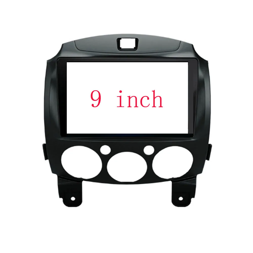 Rádio do carro quadro fascia para mazda 2/jinxiang/de/terceira geração ...
