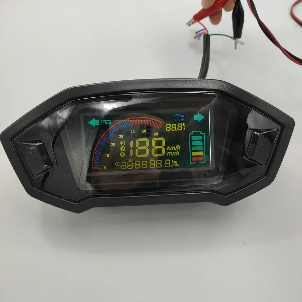 Speedometer Lcd Display 48-72v Gauge For Electric Scooter MTB ...