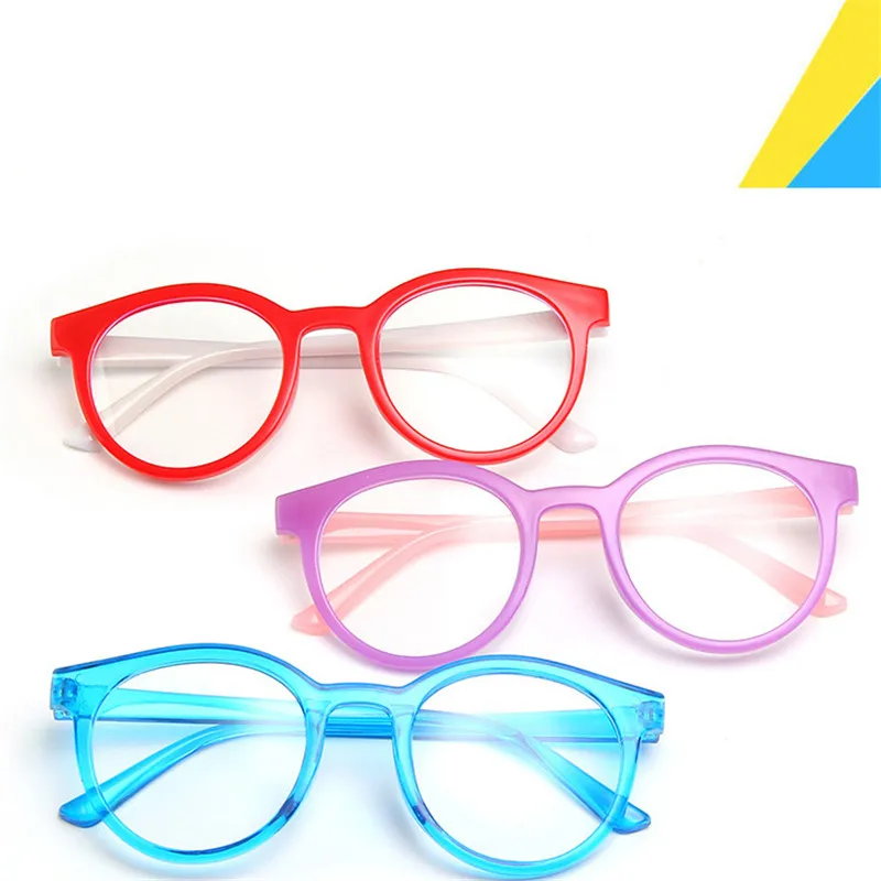 Retro-Round-Glasses-Frame-Children-s-Glasses-Anti-blue-Light-Glasses ...