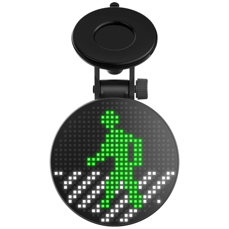 Car Sticker Bluetooth ligent LED Expression Sticker Emoticons APP Voice ...