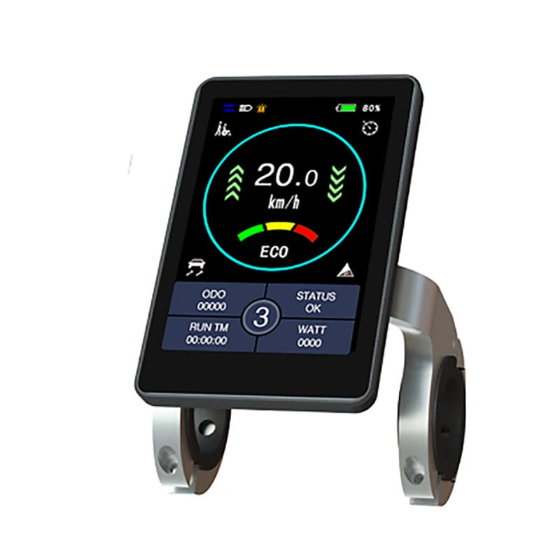 Hrtc Ebike Tc600 Lcd Display Fold Stem Electric Bike Instrument Monitor ...
