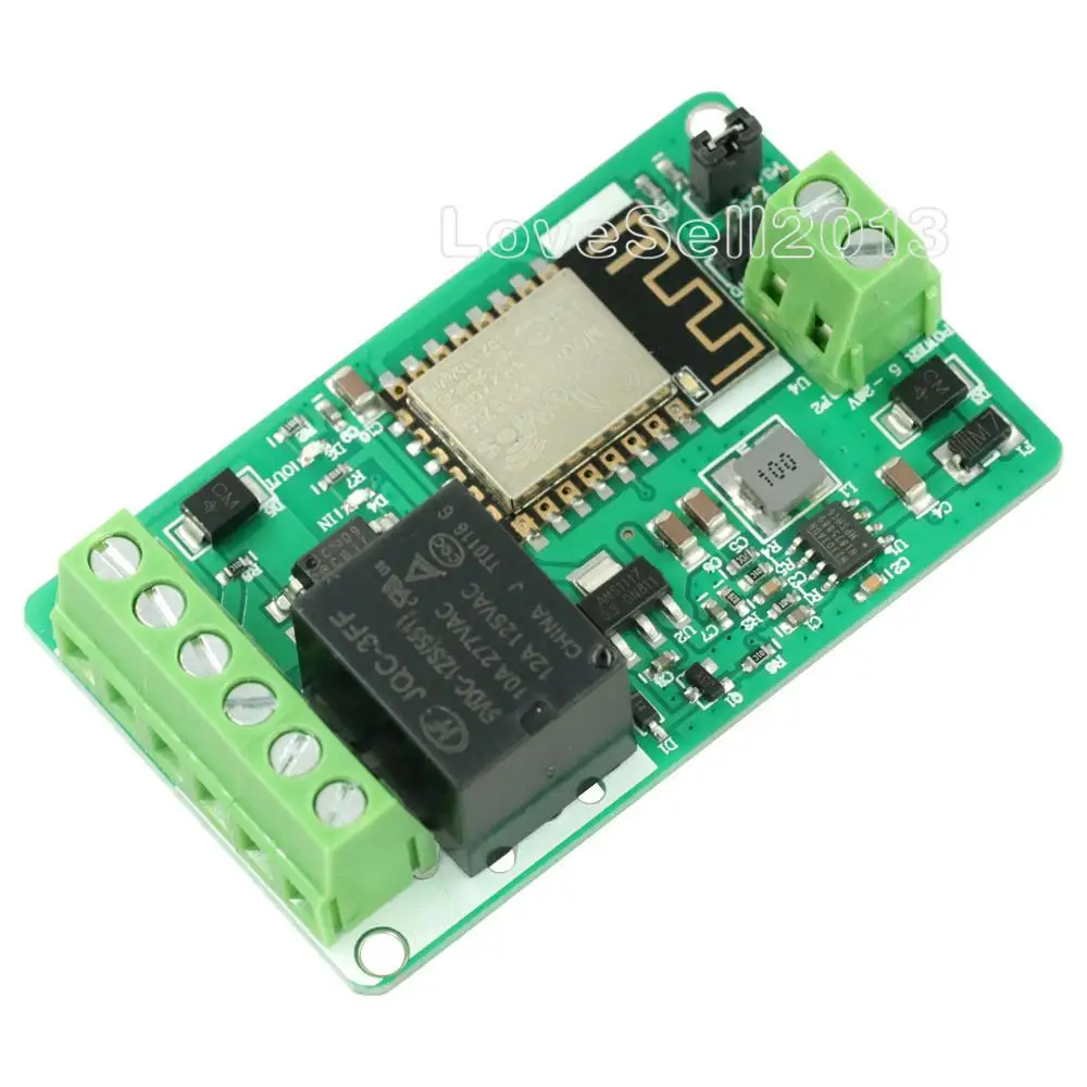 DC 7V 30V ESP8266 ESP 12F Wireless Wifi Relay Module 220V 10A Relay ...