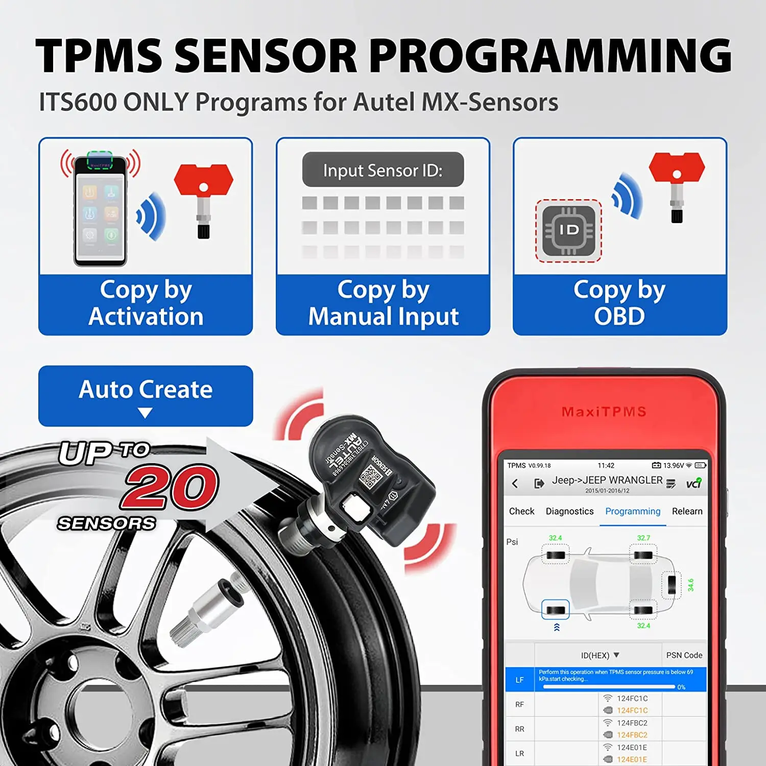 Autel MaxiTPMS ITS600E TPMS Diagnostics Service Scanner TPMS OBD2 ...