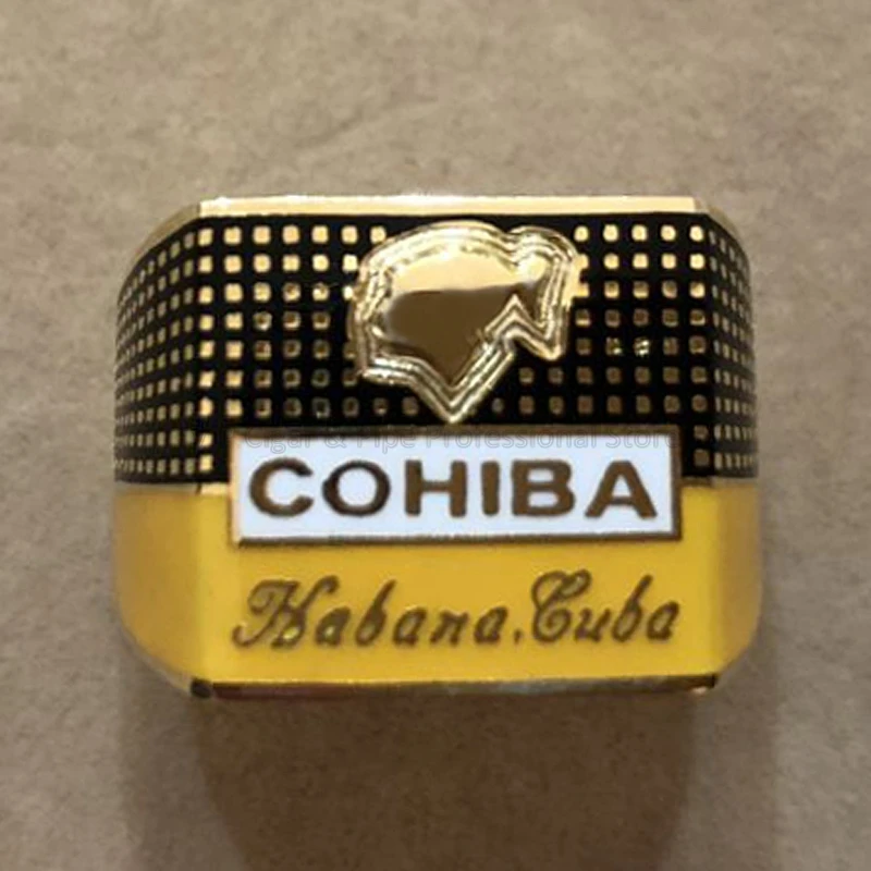 Cohiba Elegant Cigar Cigarette Ring Gold-plated 925 Sterling Silver ...